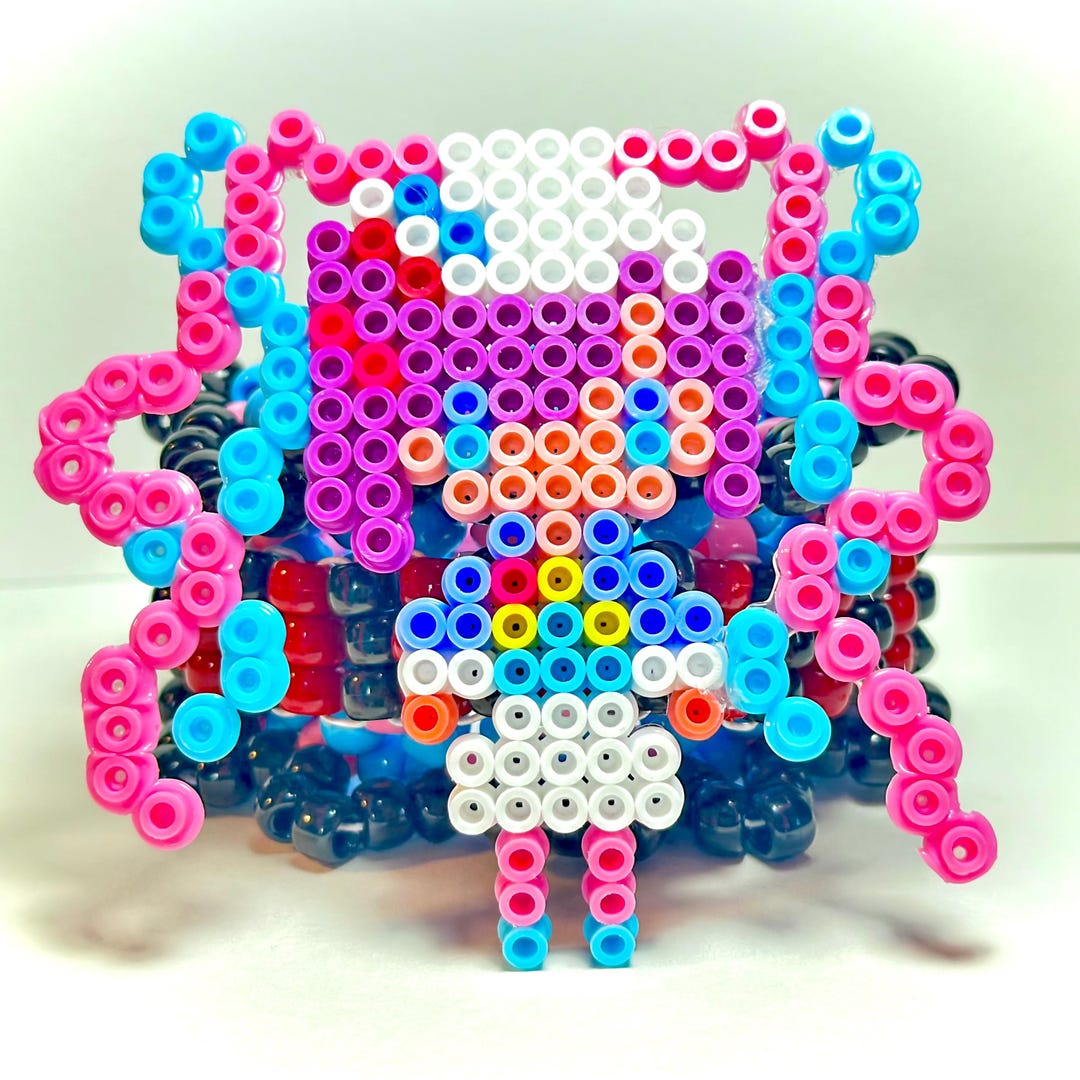 Kangel-needy Streamer Overload Inspired Bracelet Set 3D Kandi Rotator ...