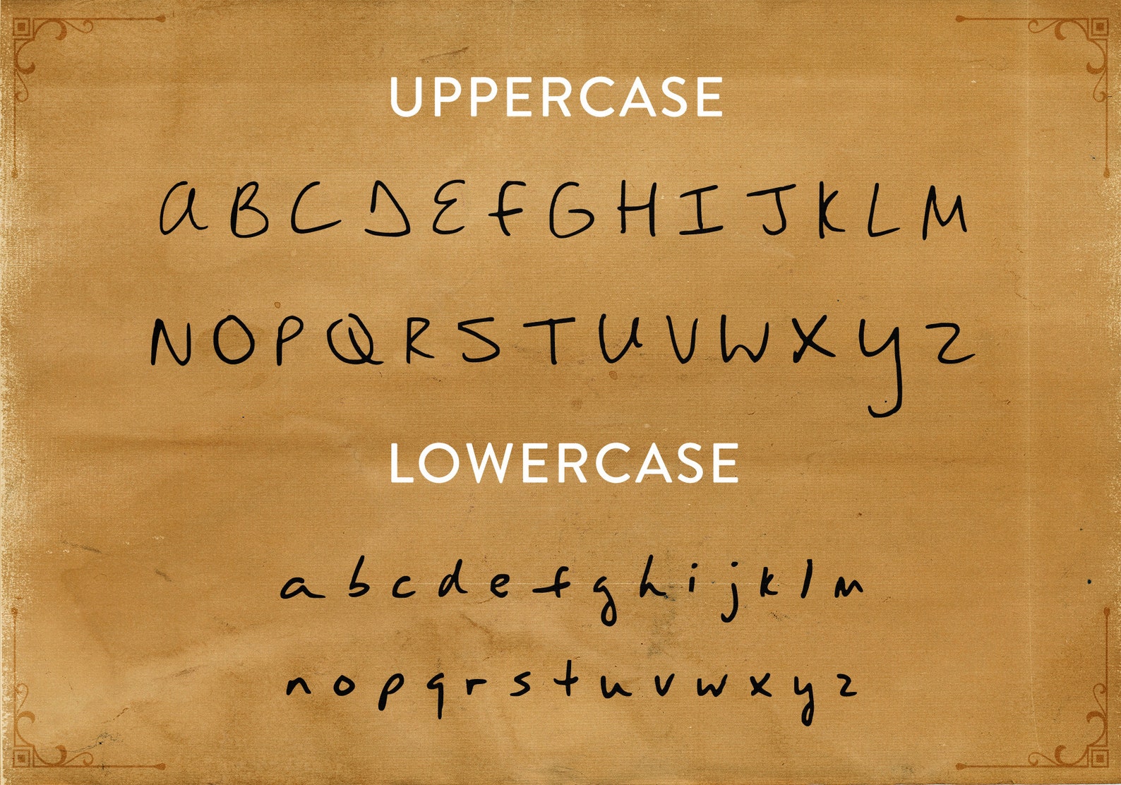 Rangeley Handwritten Font Rustic Typeface Font Handwritten | Etsy