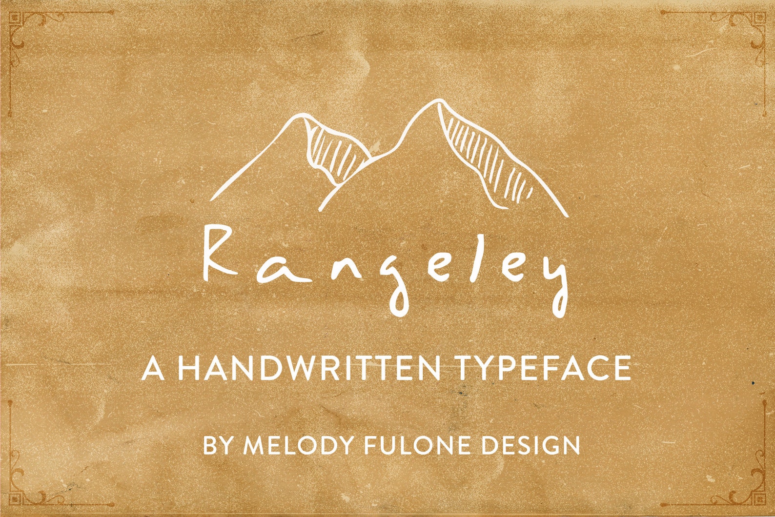 Rangeley Handwritten Font Rustic Typeface Font Handwritten | Etsy