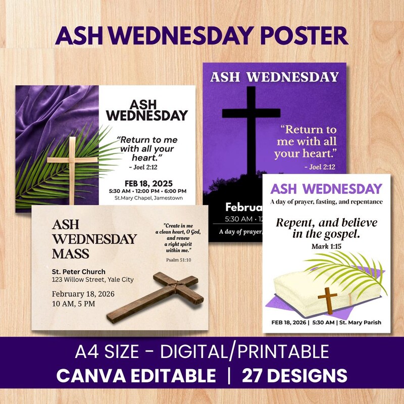 Ash Wednesday Decor - Etsy