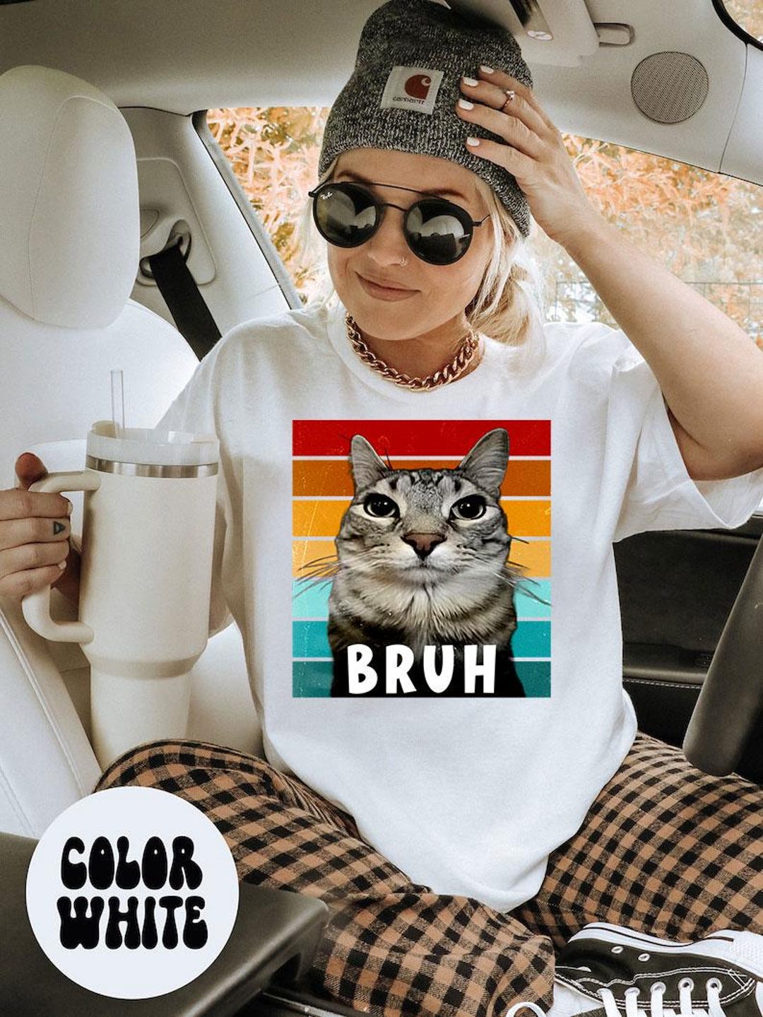 Funny Meme Saying Bruh With Cat Teens Boys Men PNG Digital Download - Etsy