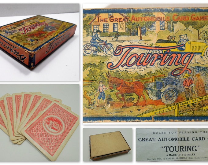 The Great Automobile Card Game, 1926 Parker Brothers Touring Card Game ...
