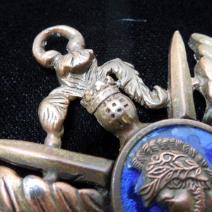 Conquistador Brass Medallion Cross Swords Medallion | Etsy