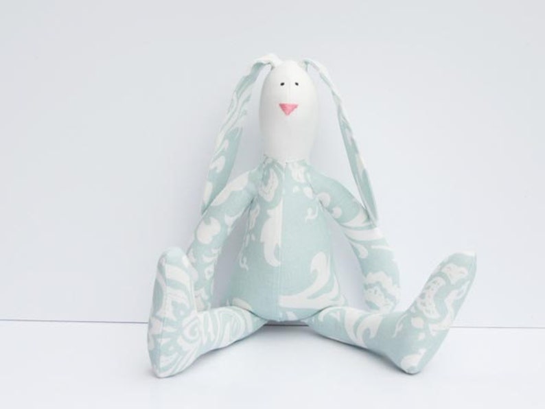 Bunny Rabbit Toy Pastel Mint Color Hare Toy Stuffed Bunny | Etsy