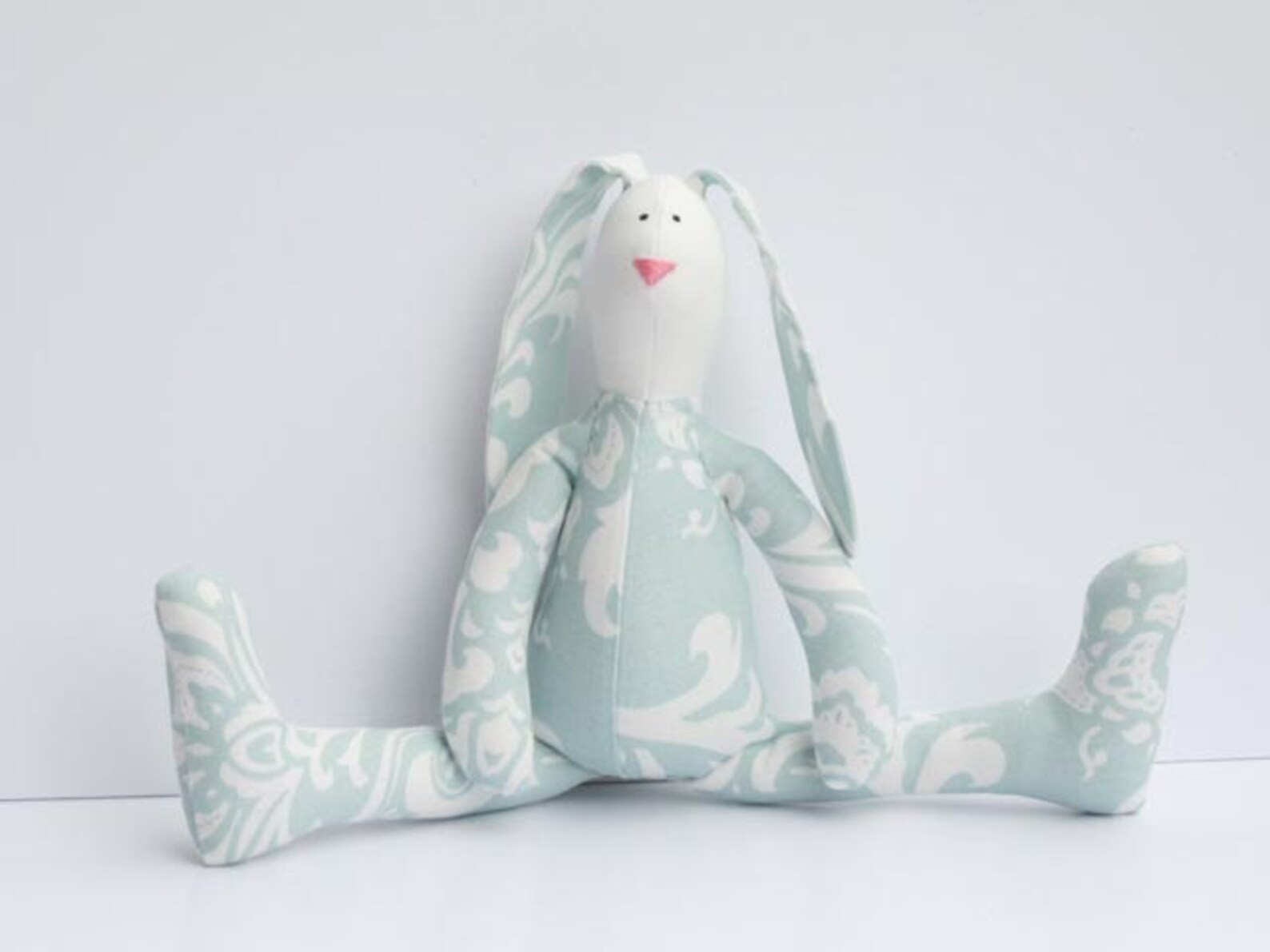 Bunny Rabbit Toy Pastel Mint Color Hare Toy Stuffed Bunny - Etsy