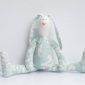 Bunny Rabbit Toy Pastel Mint Color Hare Toy Stuffed Bunny Ester Bunny ...