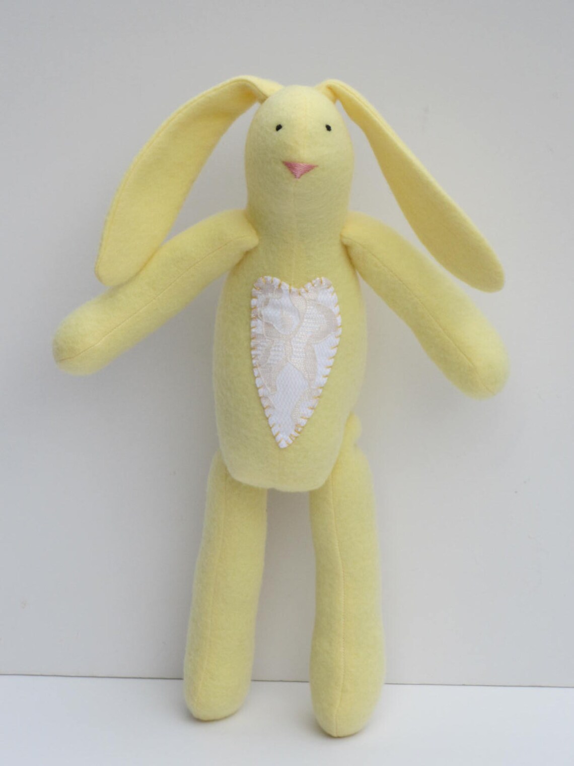 Yellow Bunny Rabbit Stuffed Doll Cute Soft Easter Bunny Hare | Etsy