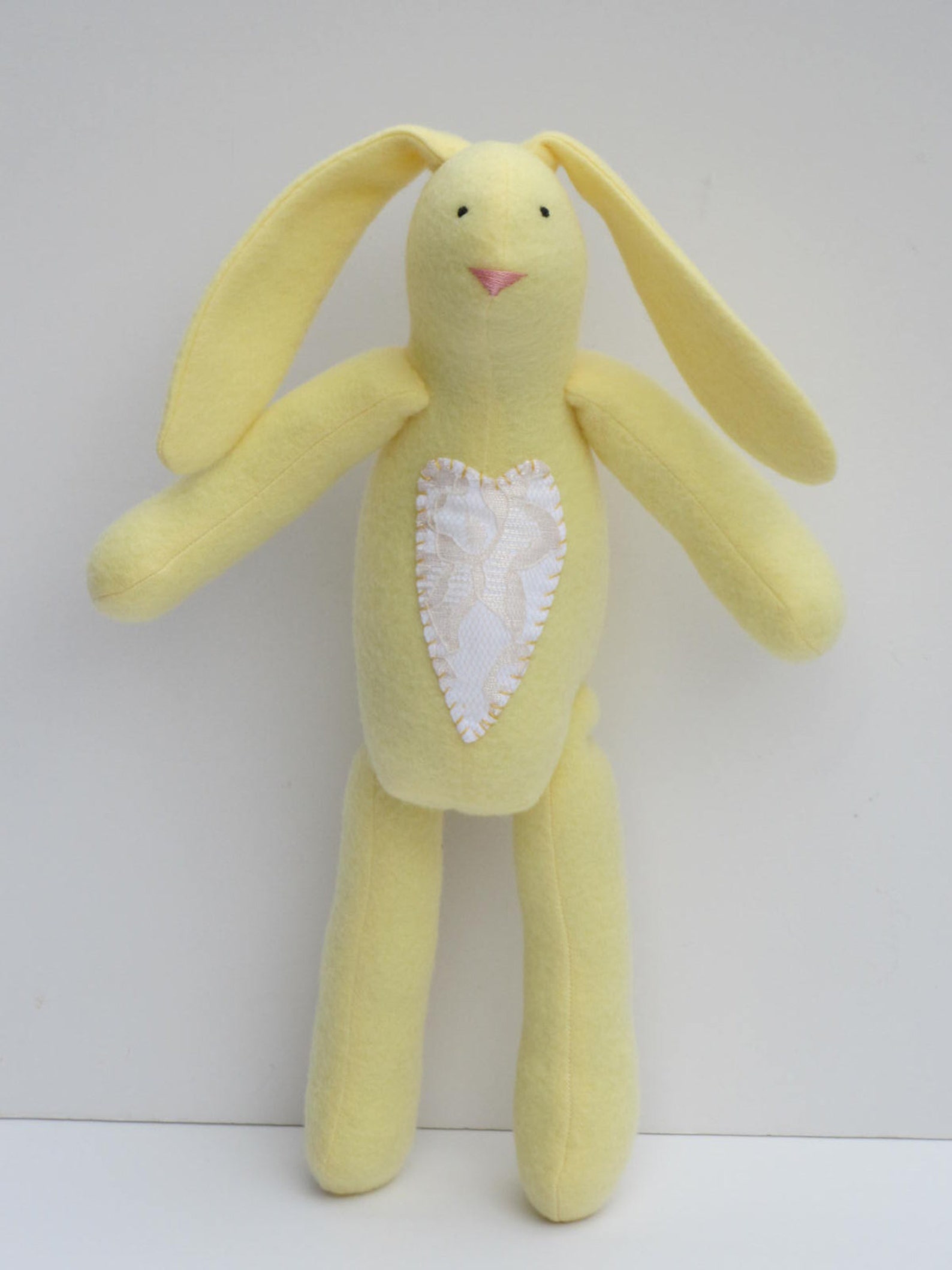 Yellow Bunny Rabbit Stuffed Doll Cute Soft Easter Bunny Hare | Etsy