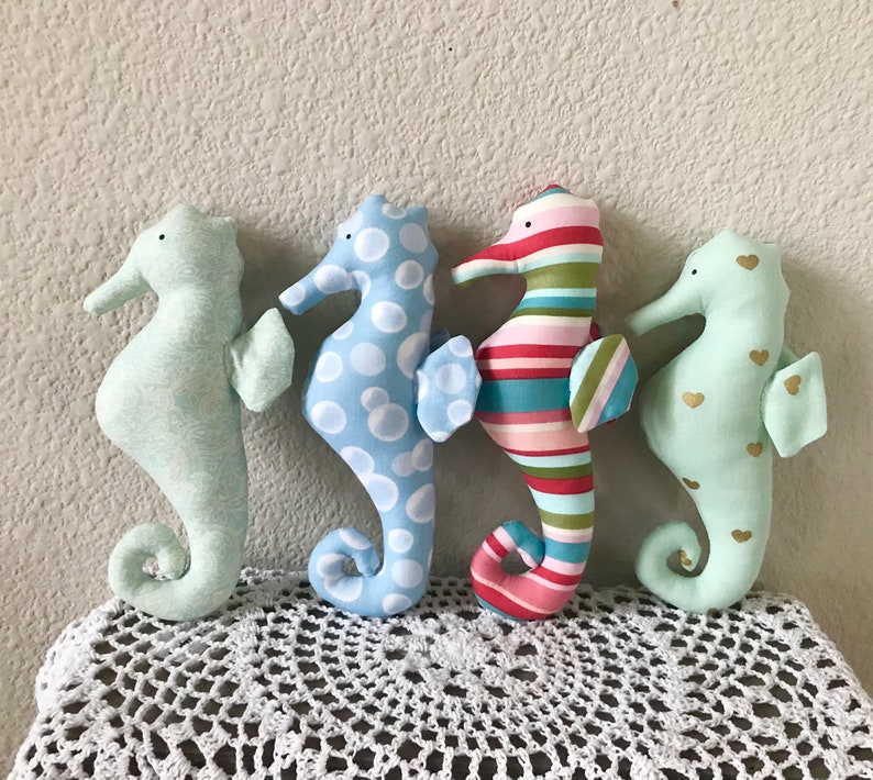 Stuffed Seahorse Starfish Toy Plushie Softie Nautical Aquatic - Etsy