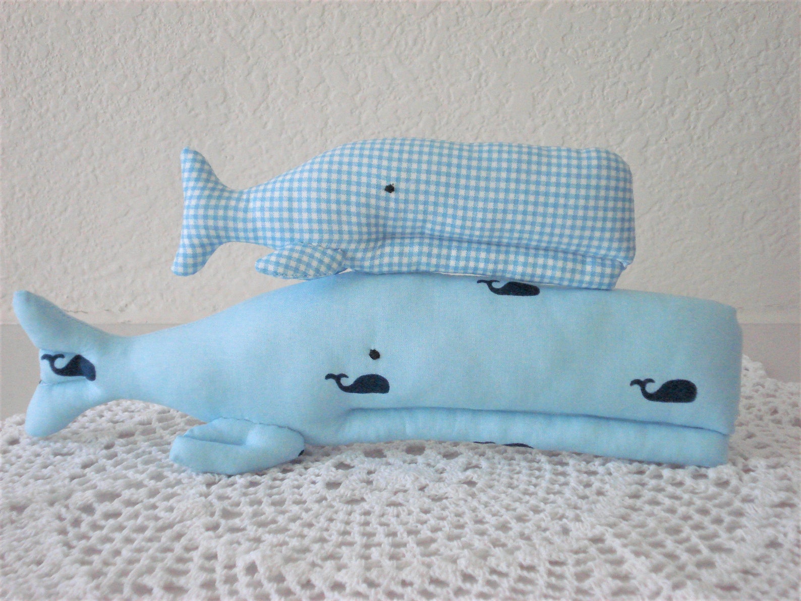 Stuffed Whale Toy Plush Softie Blue Whales Nautical Aquatic - Etsy