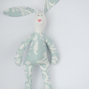 Bunny Rabbit Toy Pastel Mint Color Hare Toy Stuffed Bunny Ester Bunny ...