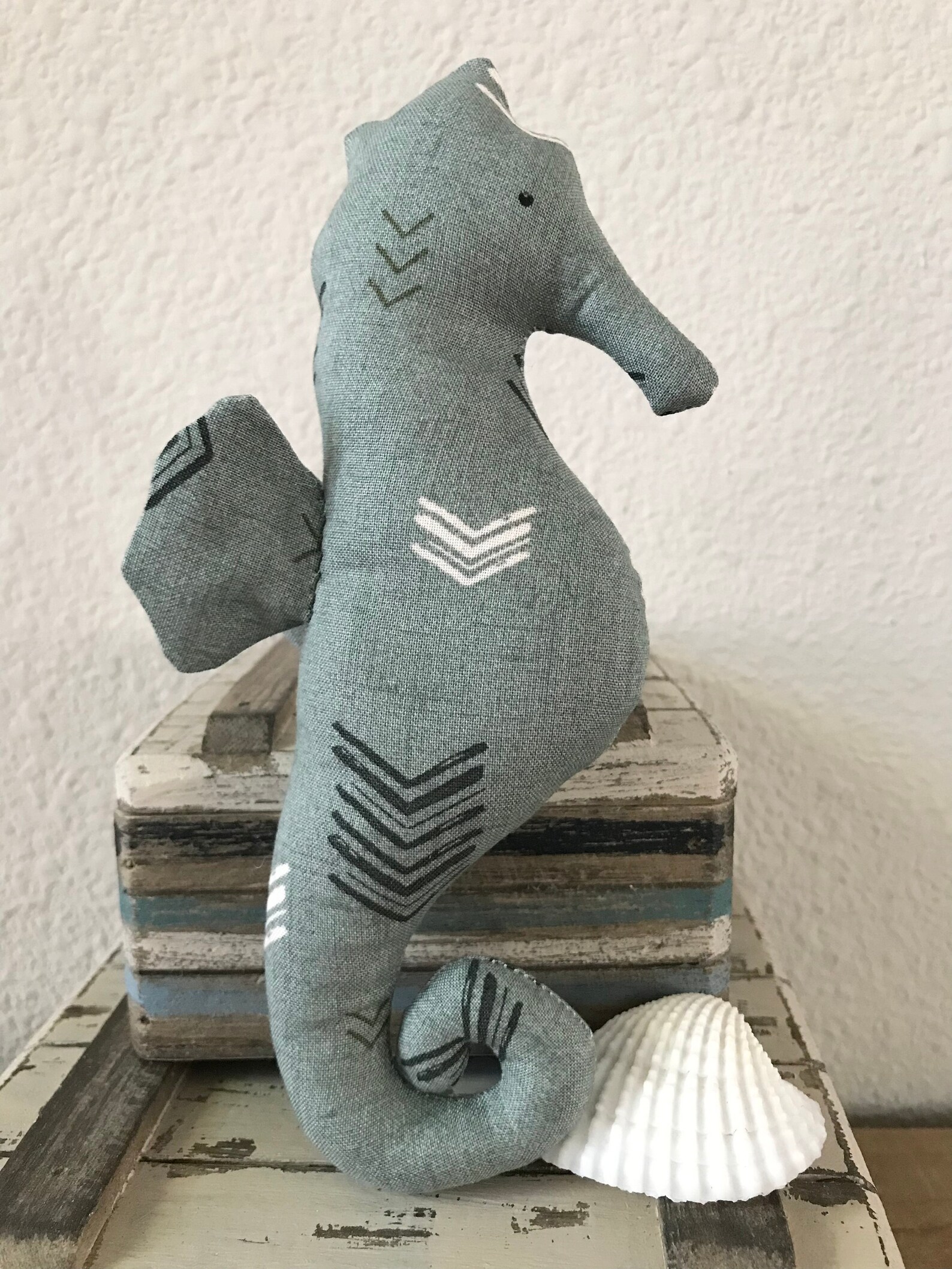 Plush Seahorse Starfish Whale Toy Teal Turquoise Stuffed - Etsy
