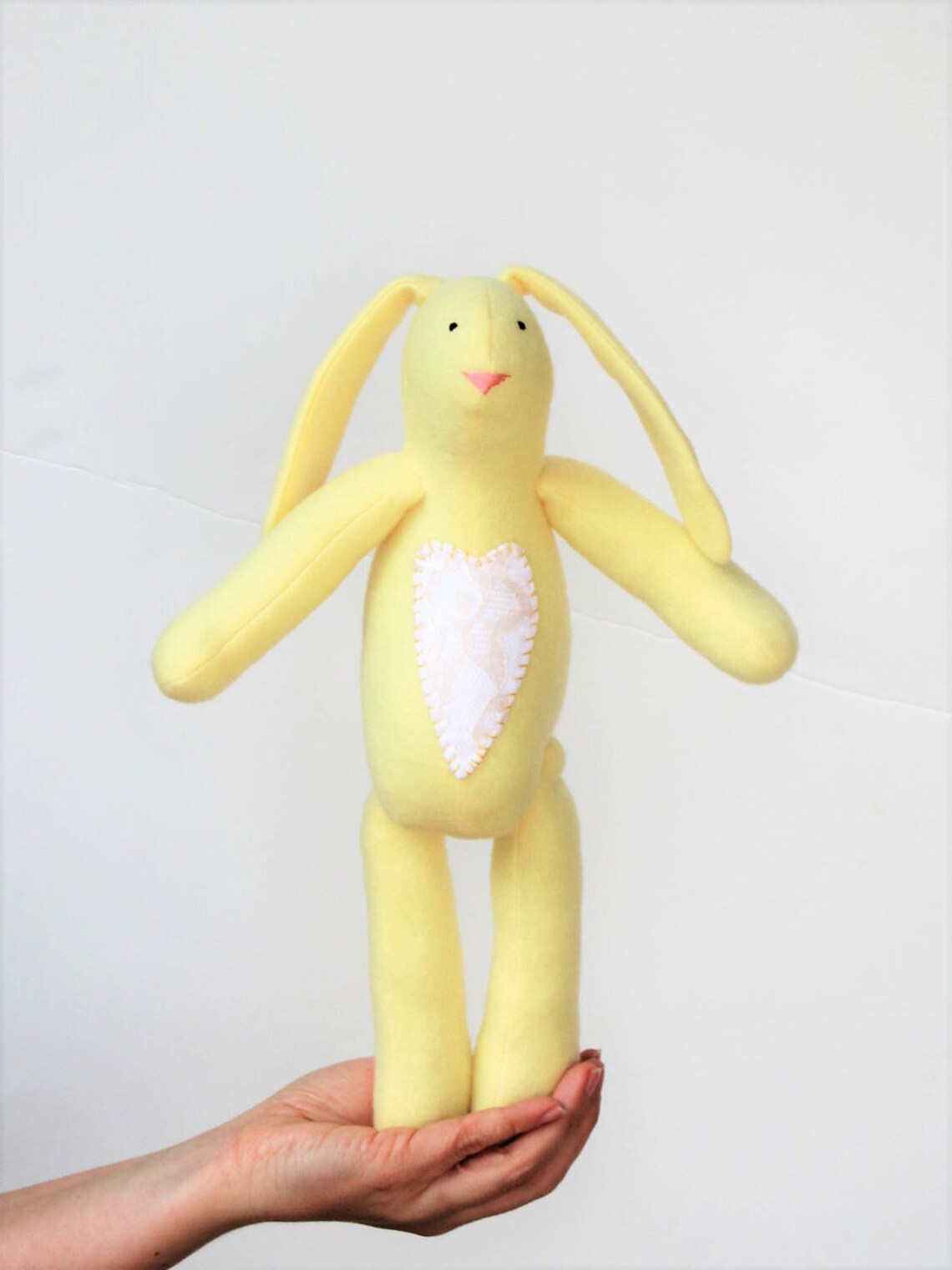 Yellow Bunny Rabbit Stuffed Doll Cute Soft Easter Bunny Hare | Etsy