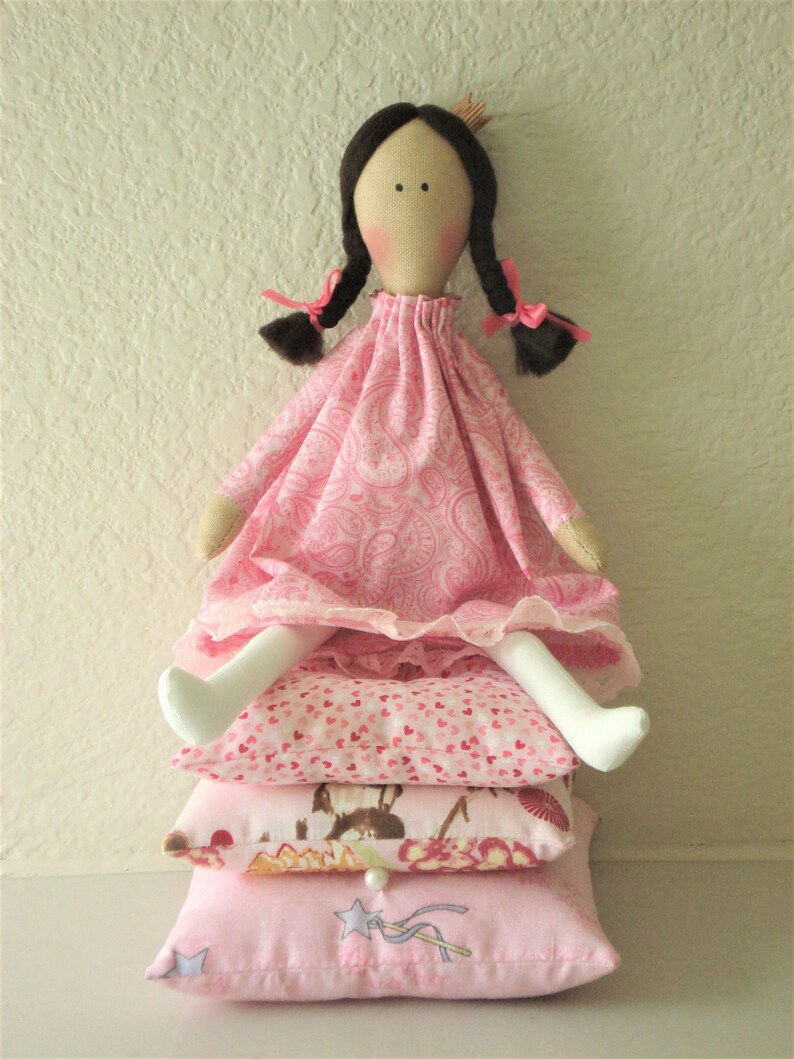 The Princess & the Pea Doll Fabric Doll Cloth Doll Fairy Tale | Etsy