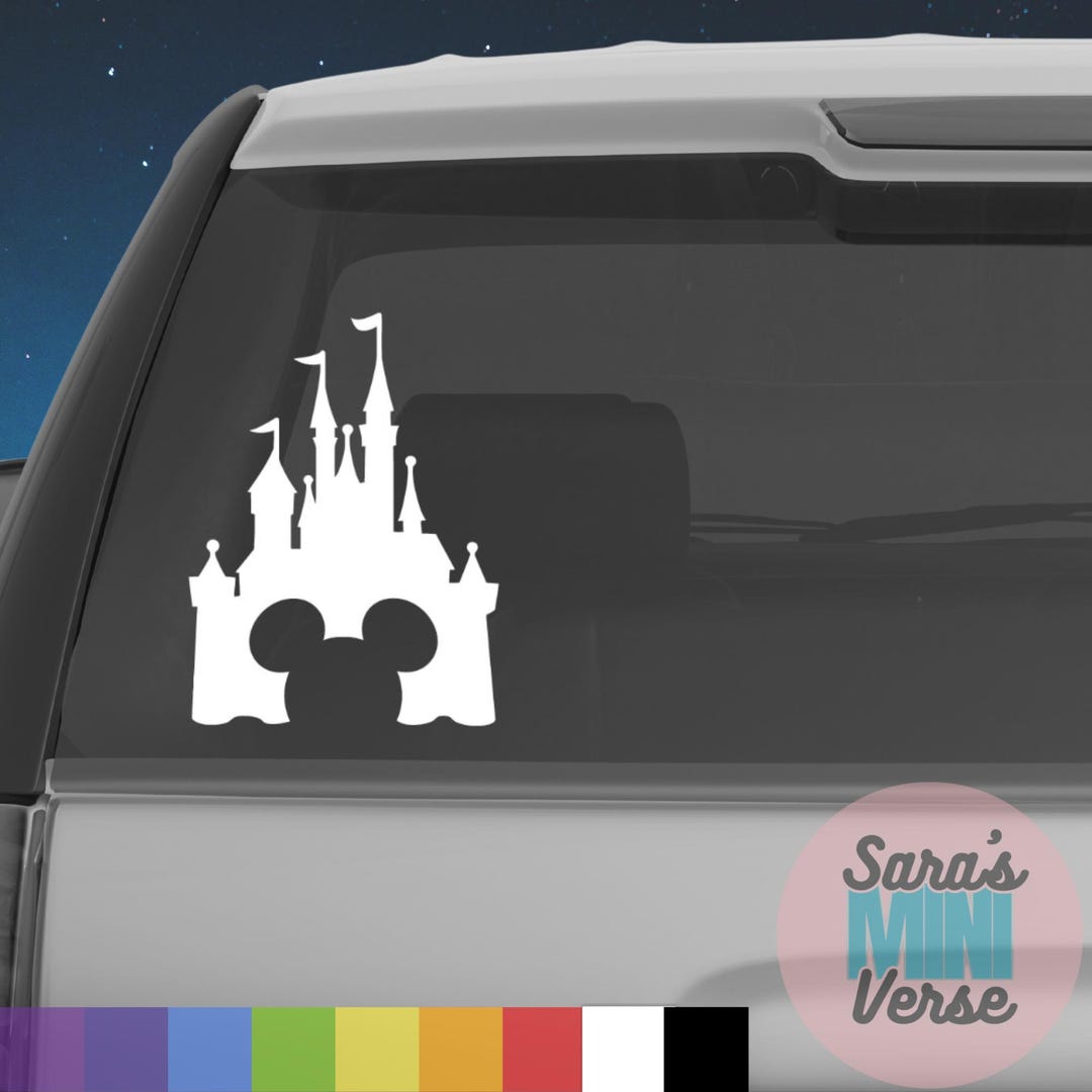 Disney Castle Car Decal - Mickey Mouse Car Sticker - Disney World ...