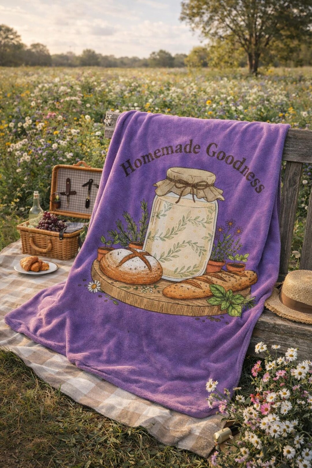 Homestead Homemade Goods Velveteen Plush Blanket - Etsy