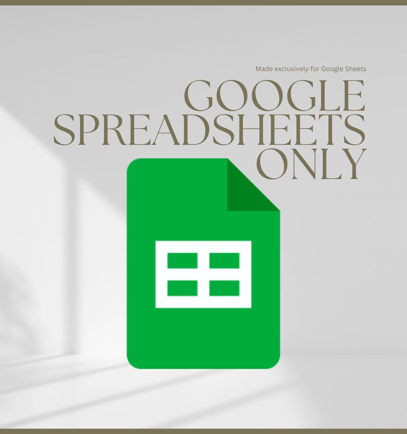 2026 Monthly Planner for Google Sheets | Year at a Glance | Minimalist ...