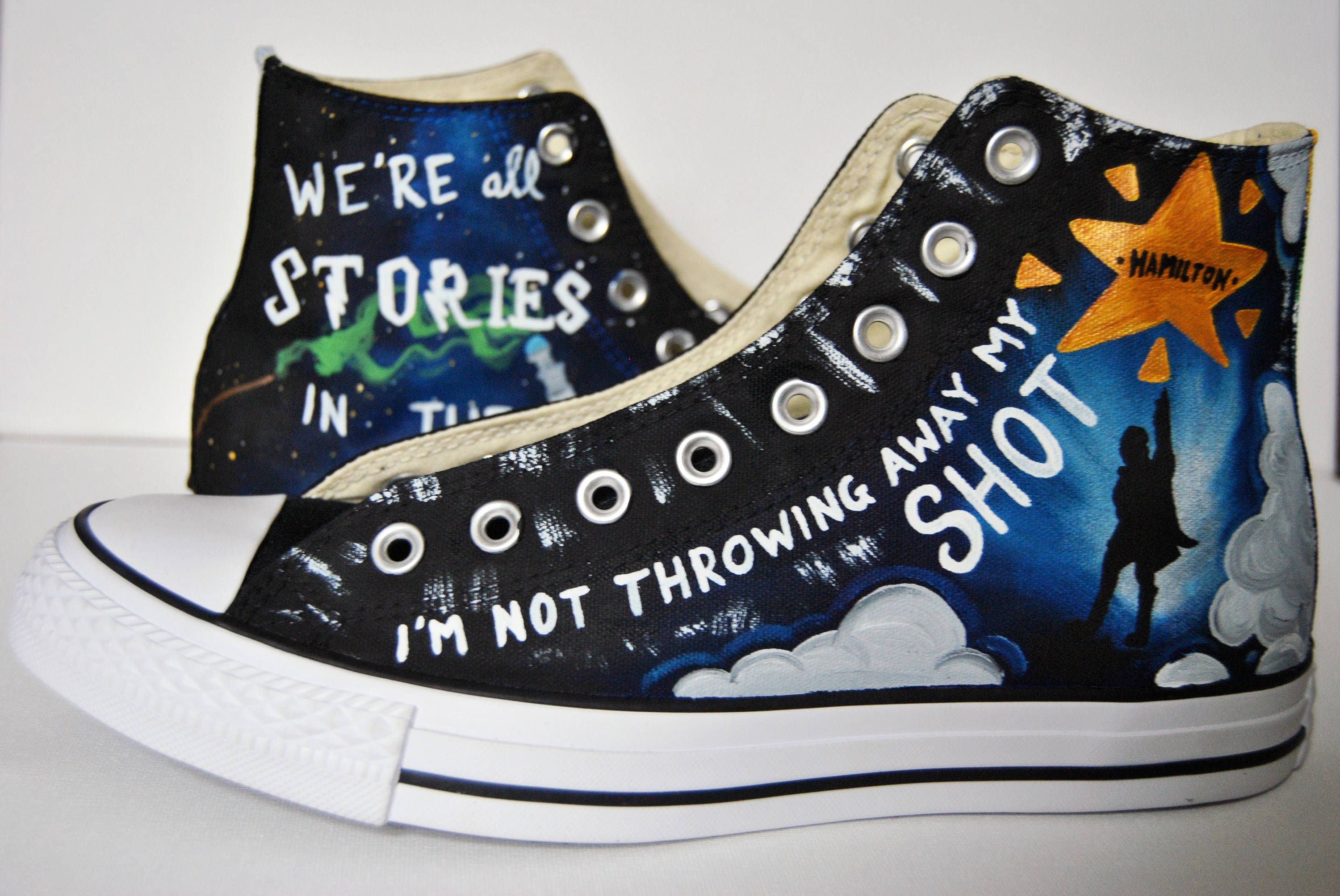 Converse, Custom Painted Shoes, High Top and Low Top, Mens, Womens - Etsy