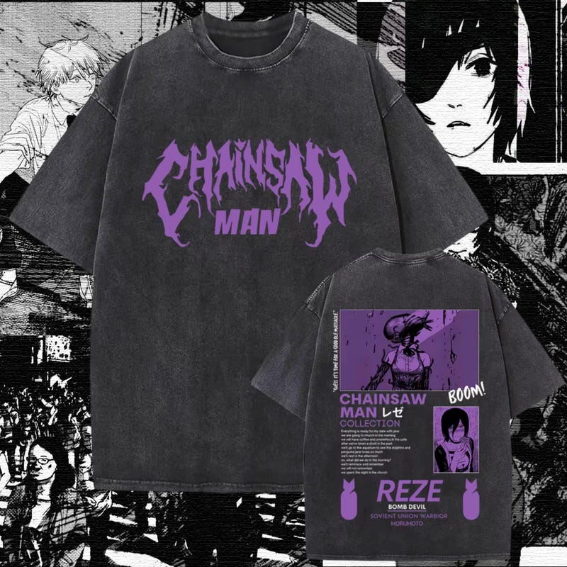 Chainsawman Shirt Reze - Etsy