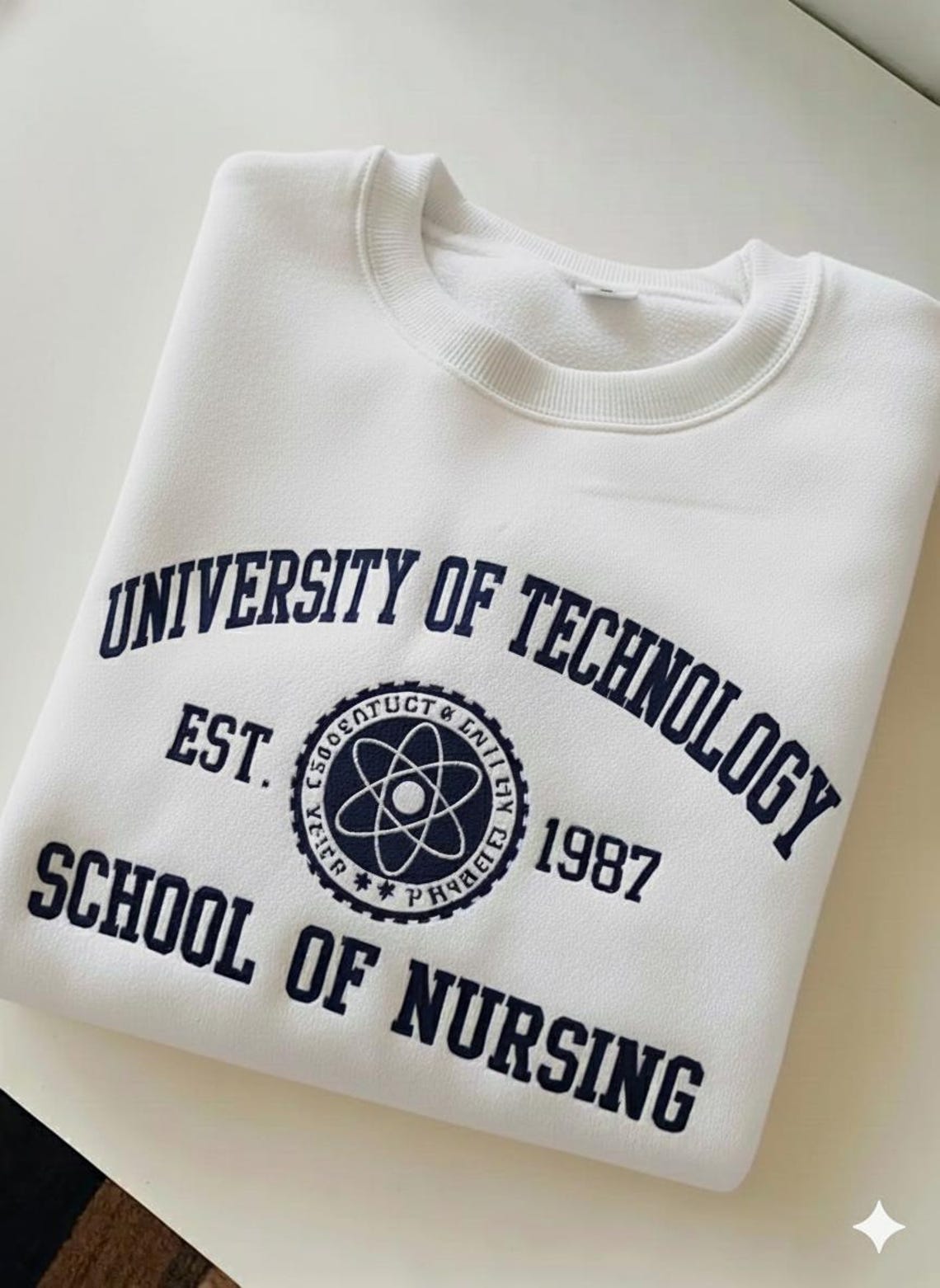 Custom Embroidered University Sweatshirt, Personalized College Crewneck ...