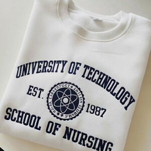 Custom Embroidered University Sweatshirt, Personalized College Crewneck ...