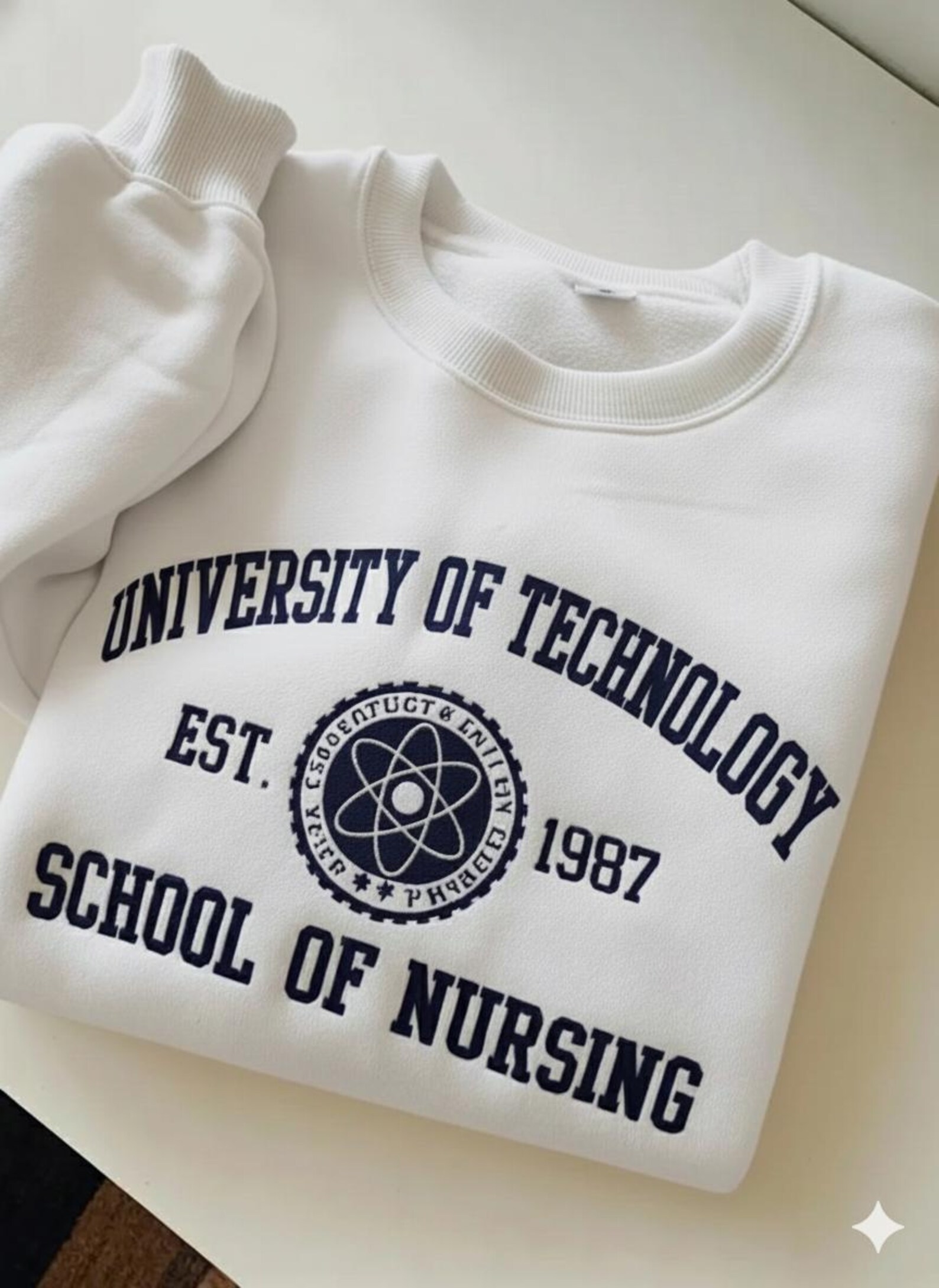Custom Embroidered University Sweatshirt, Personalized College Crewneck ...