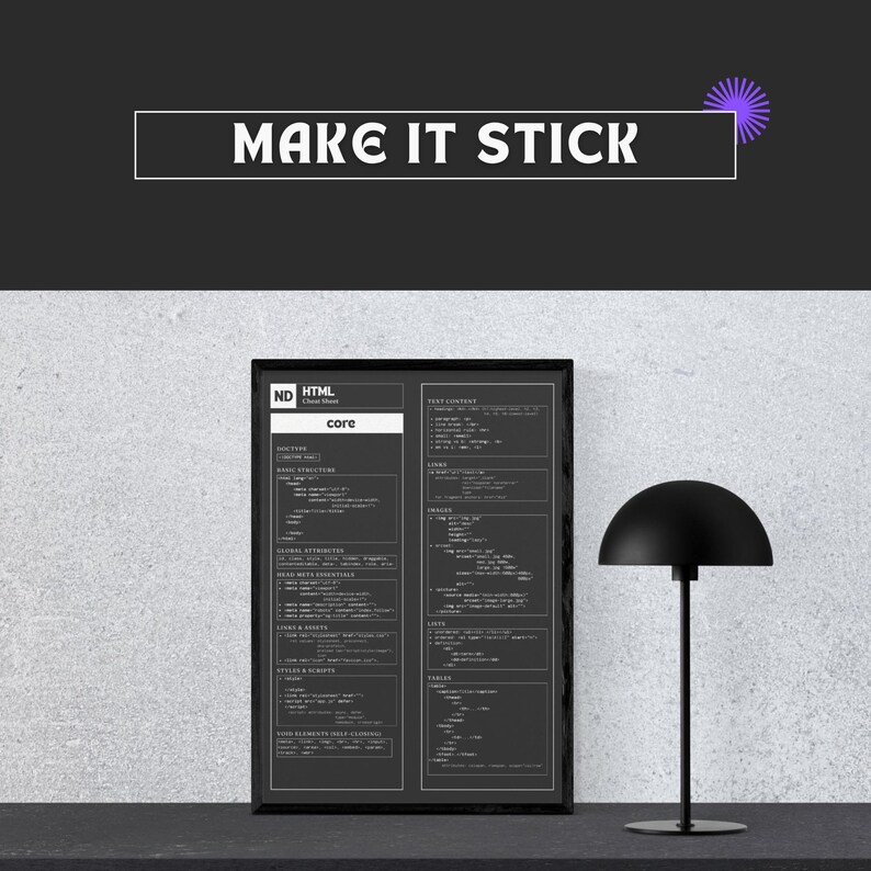 HTML Cheat Sheets | Dark Theme | Light Theme | A3 | A4 | A5 | Portrait ...