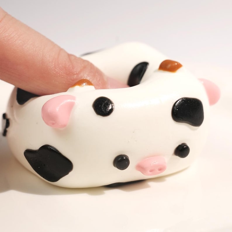Handmade Little Cow Squishy Toy, Food-safe Silicone Stress Relief ...