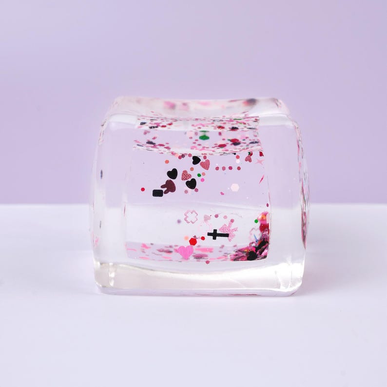 Handmade Glitter Liquid Sand Squishy Ice Cube, Sensory Fidget Toy ...