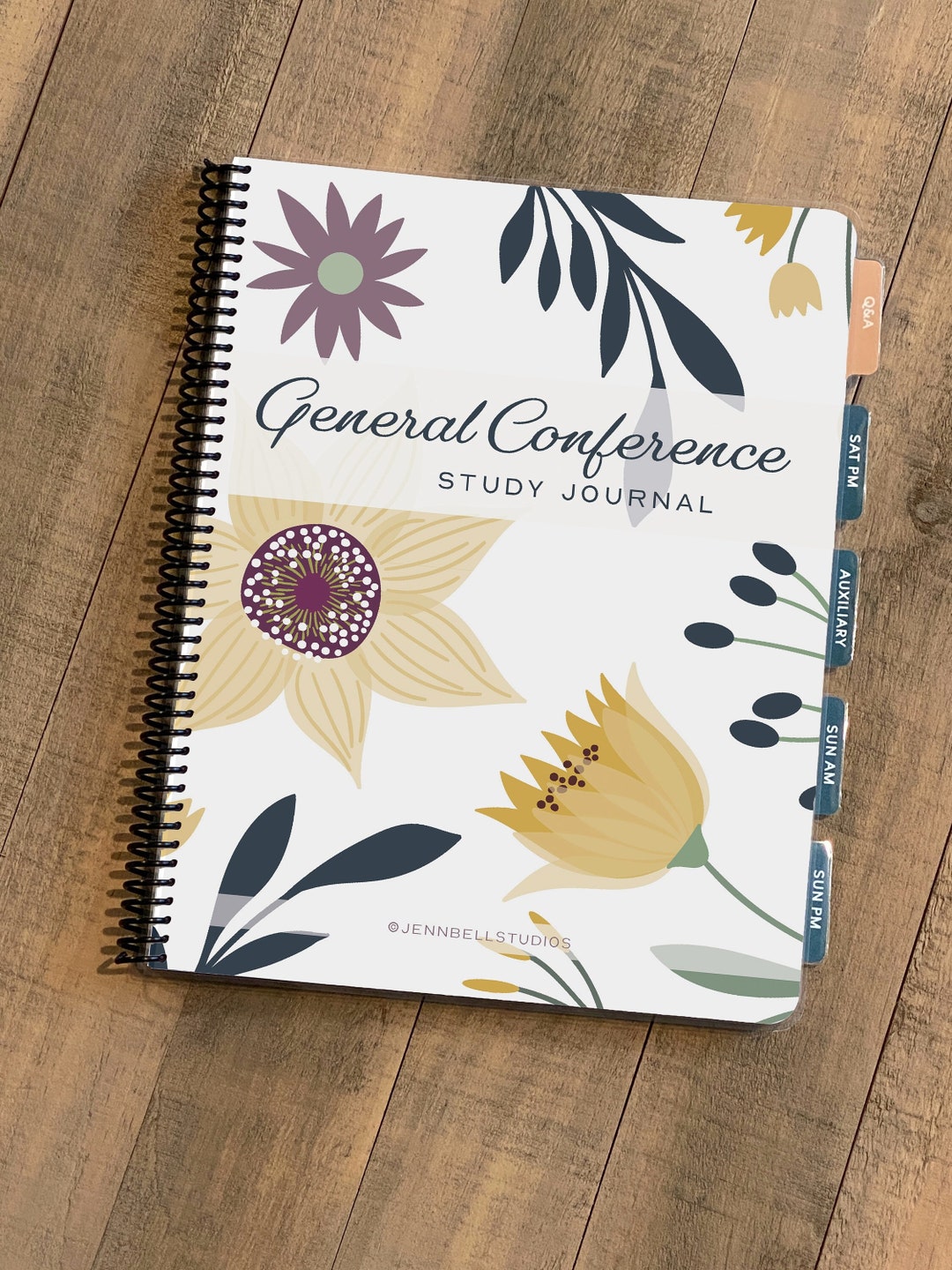 Yellow Floral Study Journal - Etsy