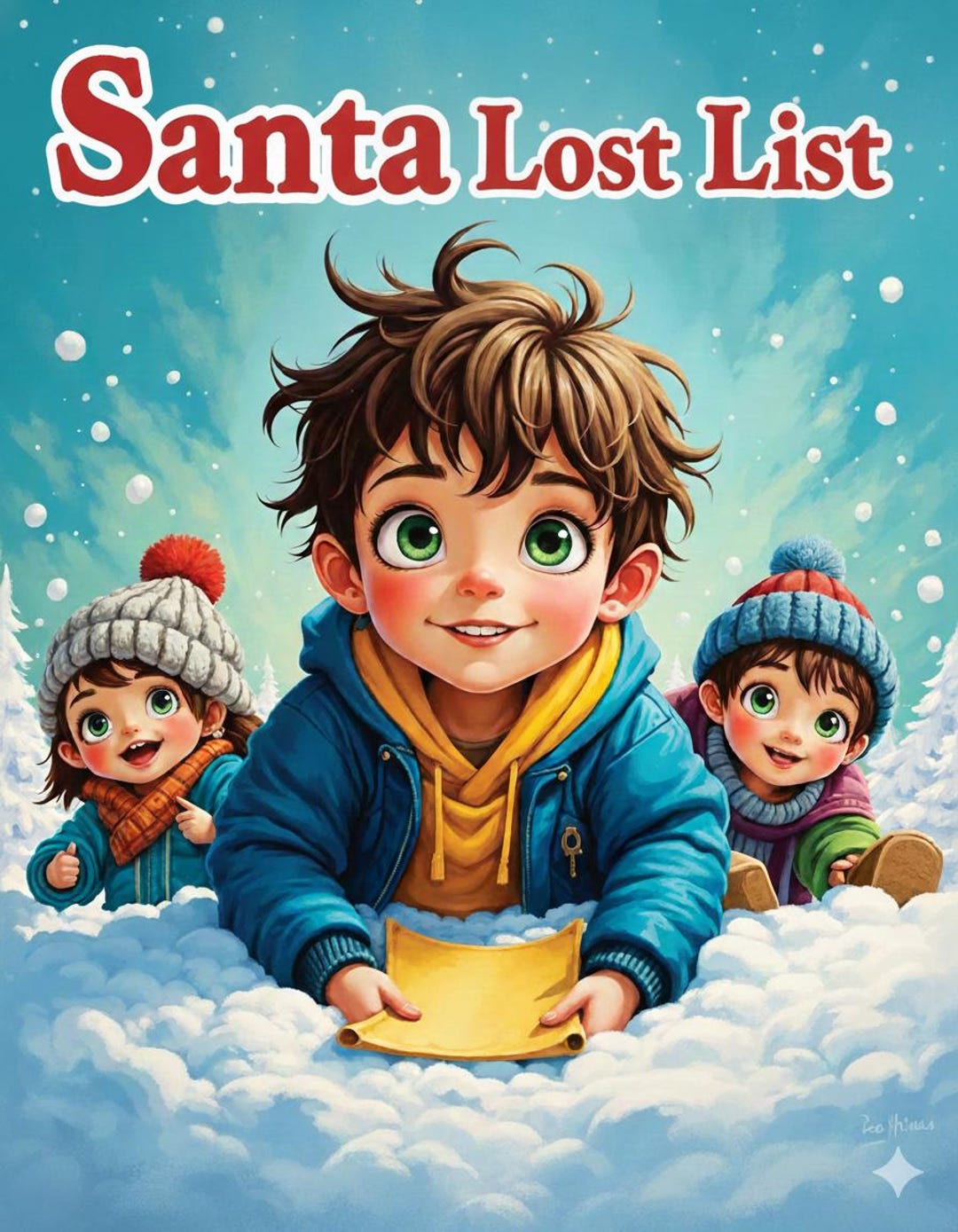 Santa Lost List Mini Story Book | Christmas Pages for Kids | Children’s ...