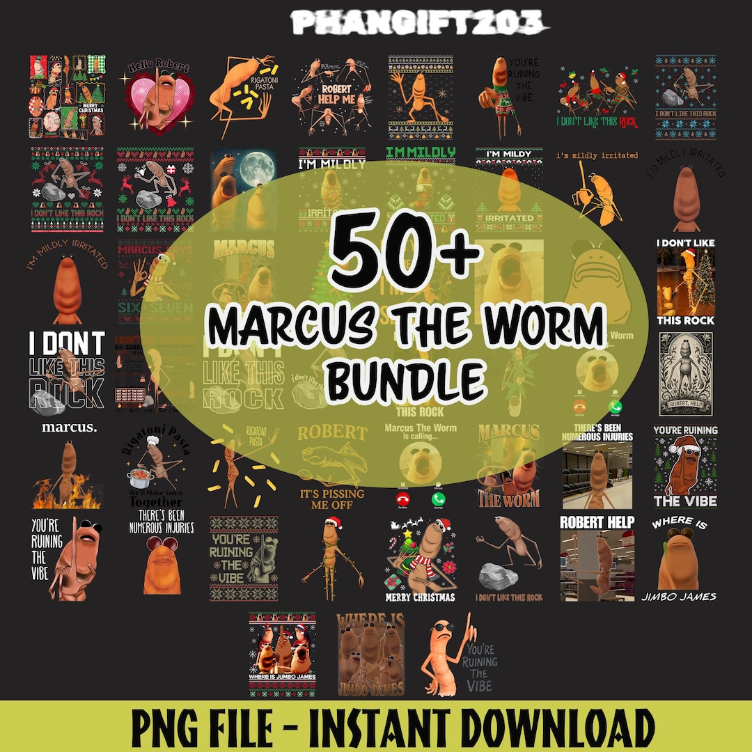 50+ Marcus the Worm PNG Bundle, Marcus the Worm PNG, Im Looking for ...