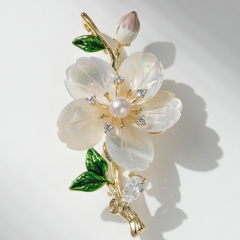 Pearl Pin Brooch Freshwater - Etsy