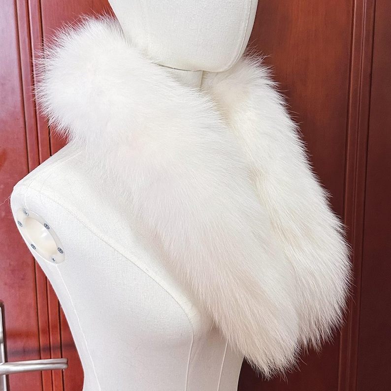 Natural Fox Fur Scarf Fur Scarves Women Winter Fur Neck Warmer Scarf ...