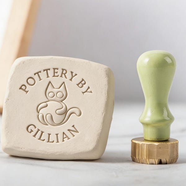 Lotus Pottery Stamp - Etsy UK