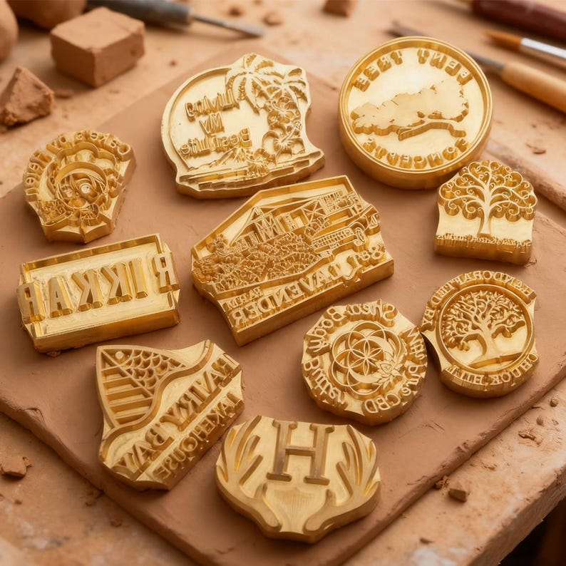 Pottery Stamp Personalised, Custom Pottery Stamp for Clay, Ceramic ...