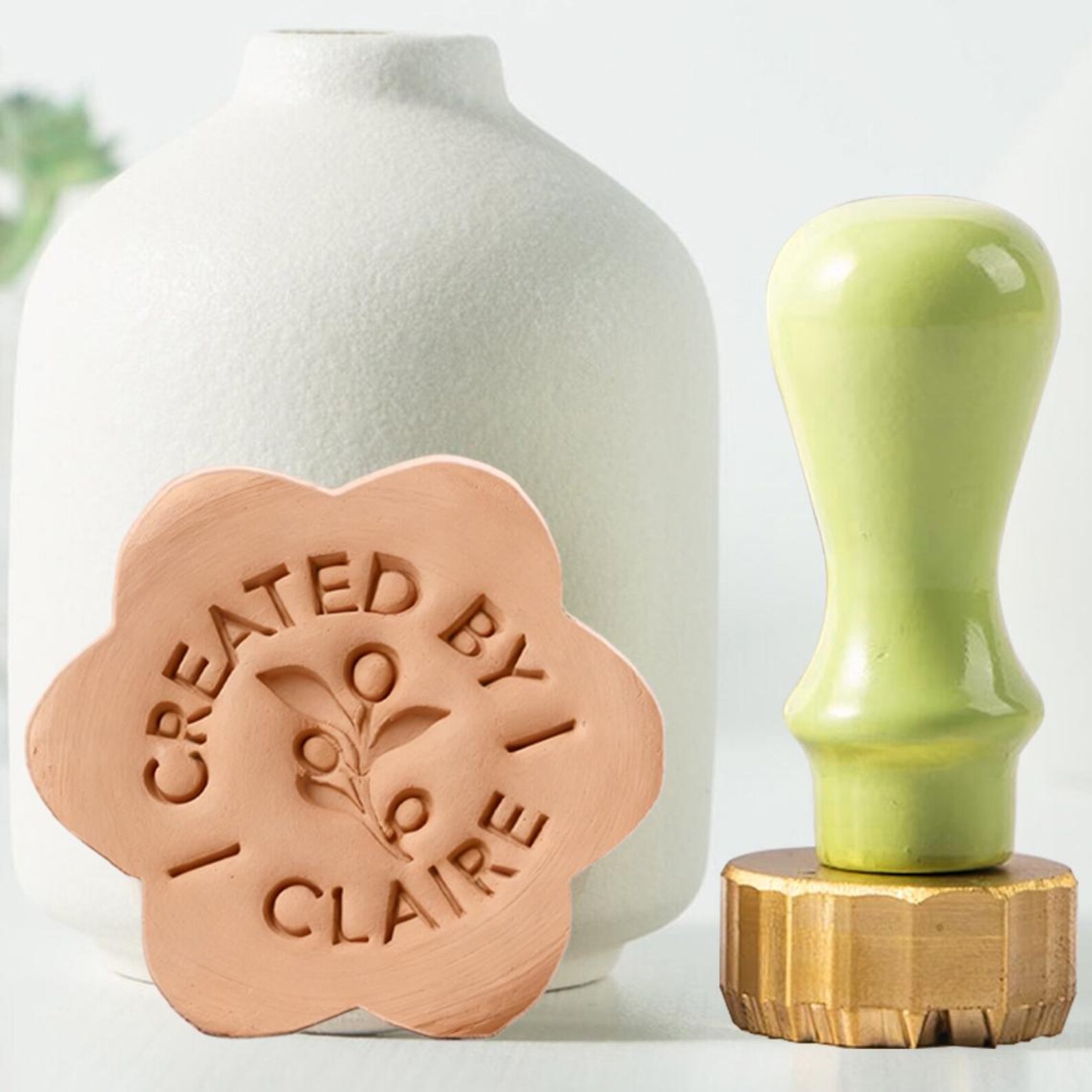 Pottery Stamp Personalised, Custom Pottery Stamp for Clay, Ceramic ...