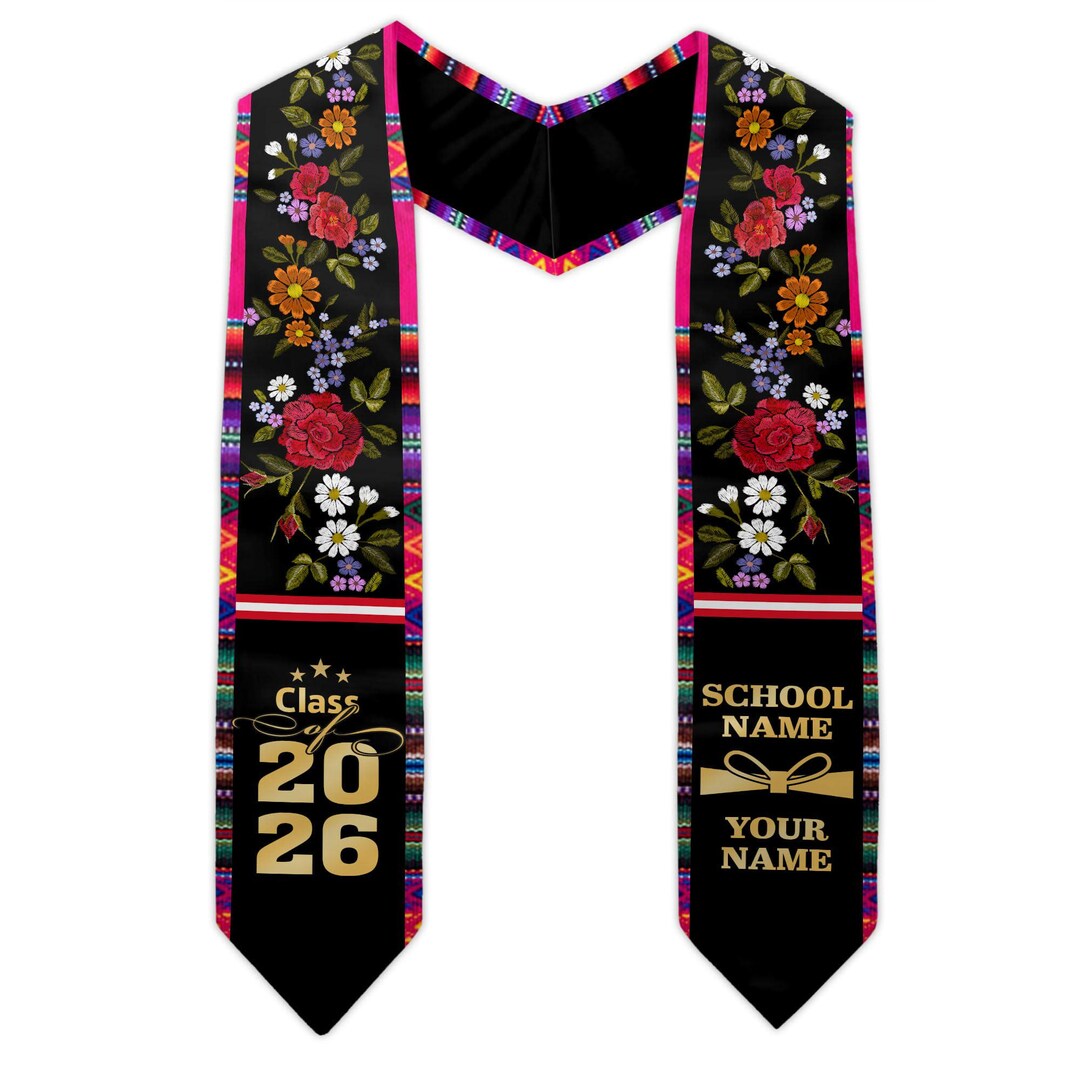 Custom Peruvians Graduation Sash, Peru Graduation Stole Custom ...