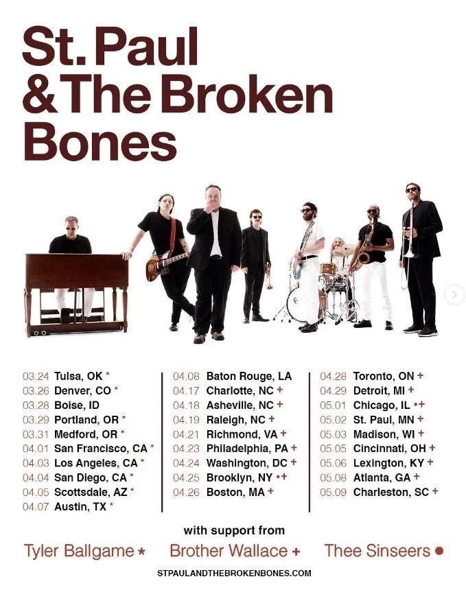 St. Paul & The Broken Bones 2026 Poster Konzert Musik Kunstdruck - Etsy.de