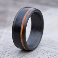 Turkey Ring, Wild Turkey Ring, Turkey Hunting Ring, 8mm Black Tungsten ...