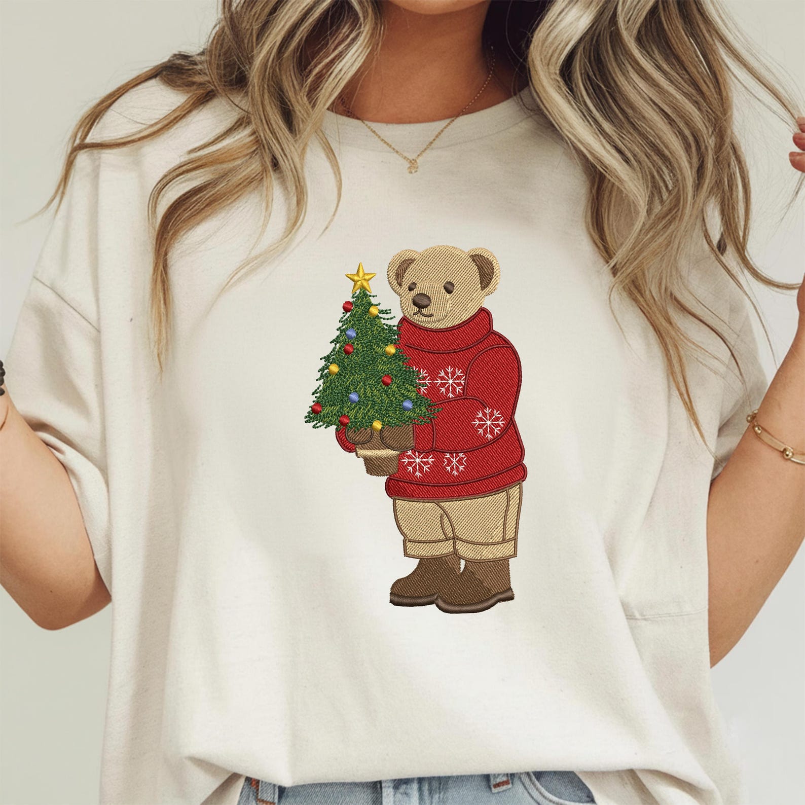 Teddy Bear Embroidery Design, Fashion Theme (digital Download) - Etsy