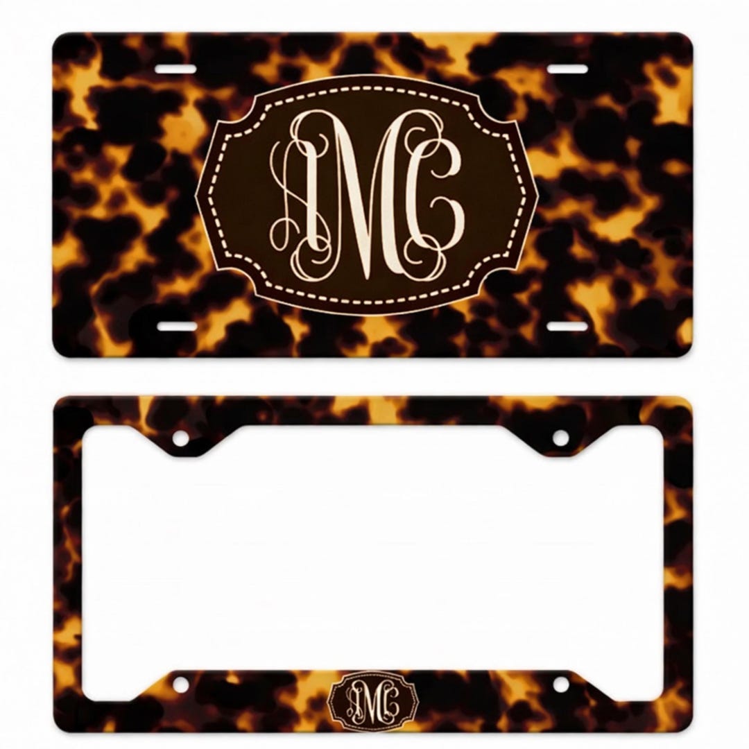Tortoise Personalized Custom Monogram License Plate and License Plate ...