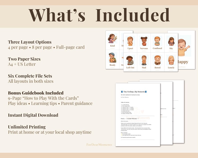 Basic 8 | Printable Emotion Flashcards for Kids – Basic Feelings Cards ...