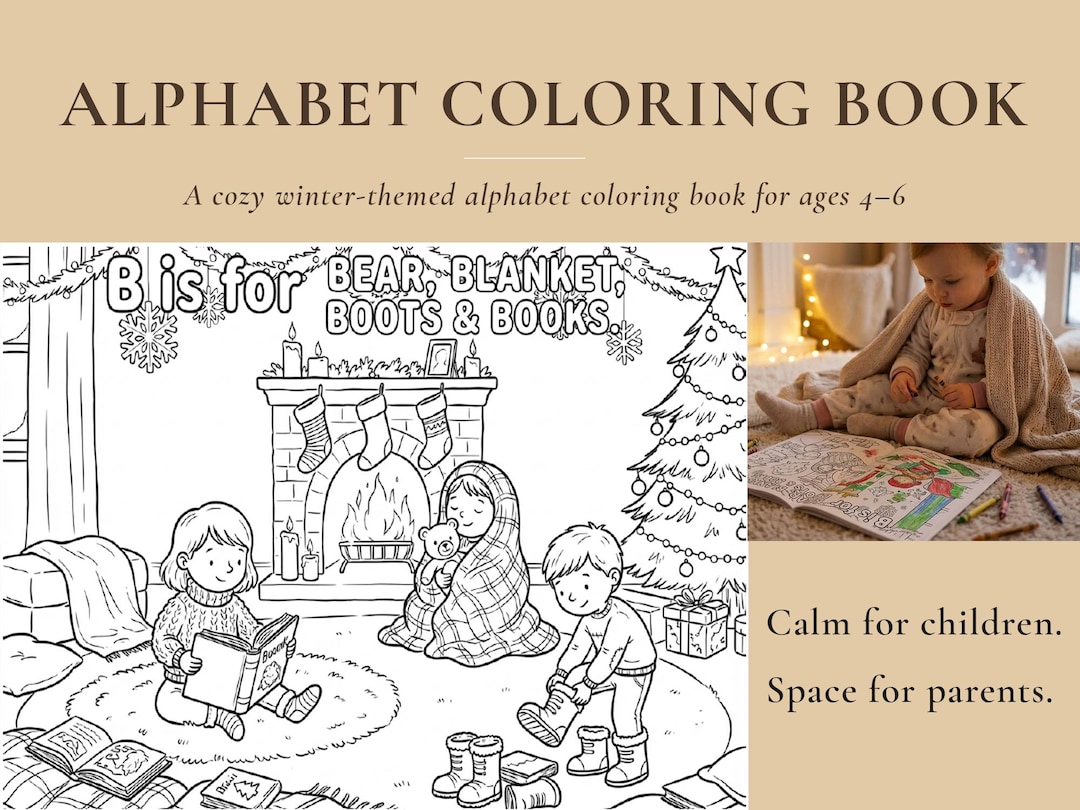 26 Alphabet Coloring Book Printable for Preschool and Kindergarten ...