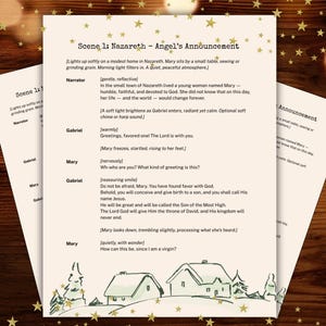 The Nativity Play Script for Youths, Church Christmas Program ...