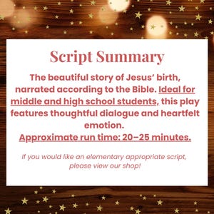 The Nativity Play Script for Youths, Church Christmas Program ...