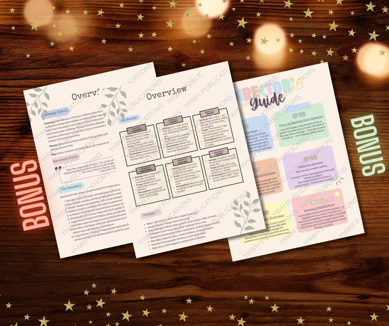 The Nativity Play Script for Youths, Church Christmas Program ...
