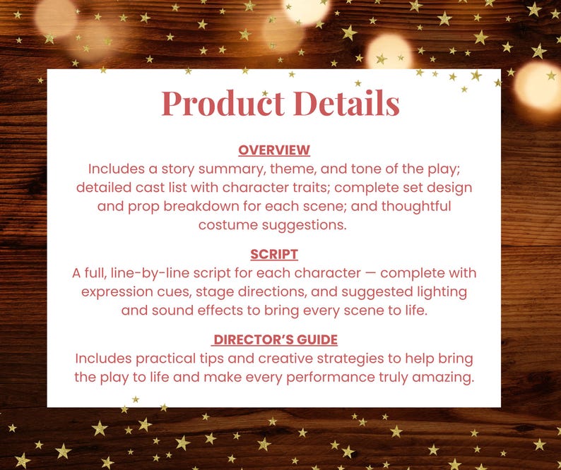 The Nativity Play Script for Youths, Church Christmas Program ...