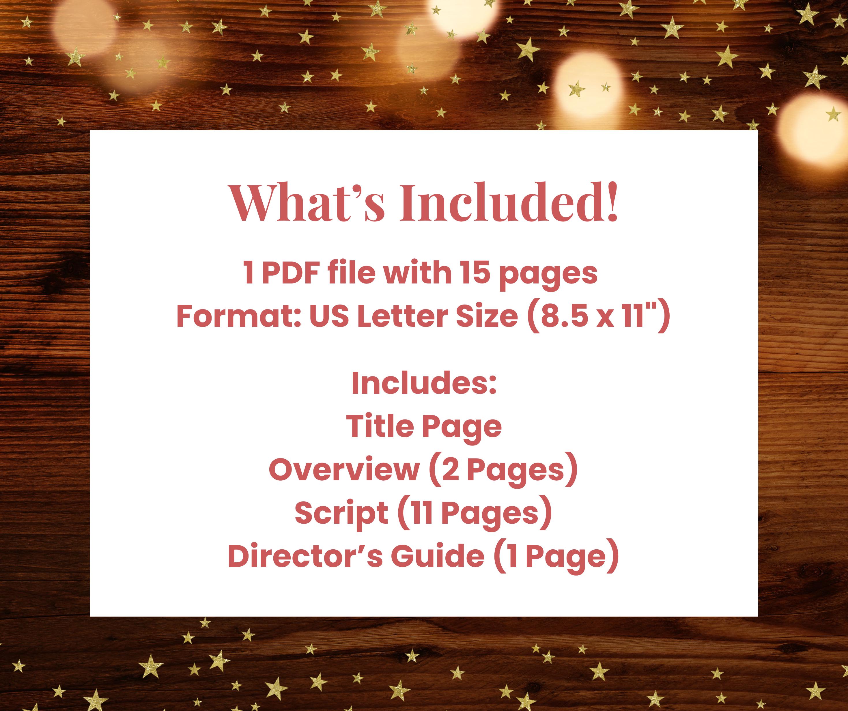 The Nativity Play Script for Youths, Church Christmas Program ...
