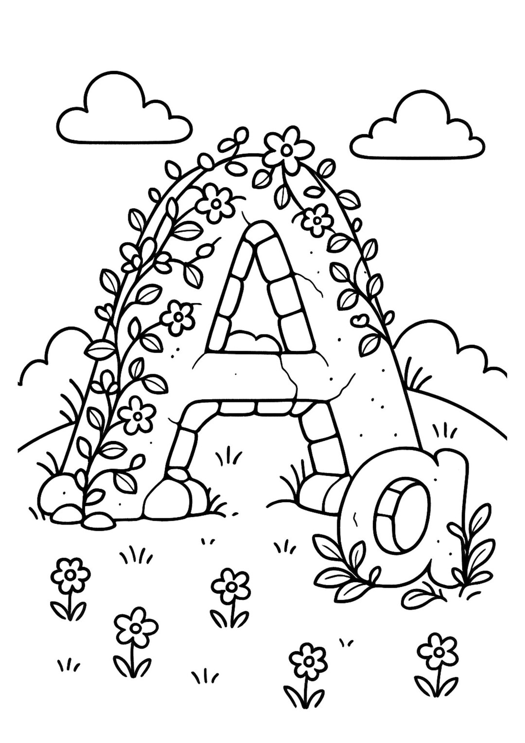 A-Z Alphabet Coloring Pages | 26 Letters Coloring Sheets | Capital ...